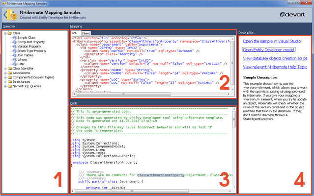NHibernate Mapping Samples