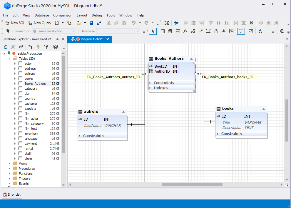 How To Create Relationship Between Two Tables In Mysql Workbench