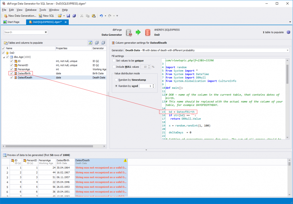 Generating Related Data Elements With Sql Data Generator Devart Blog