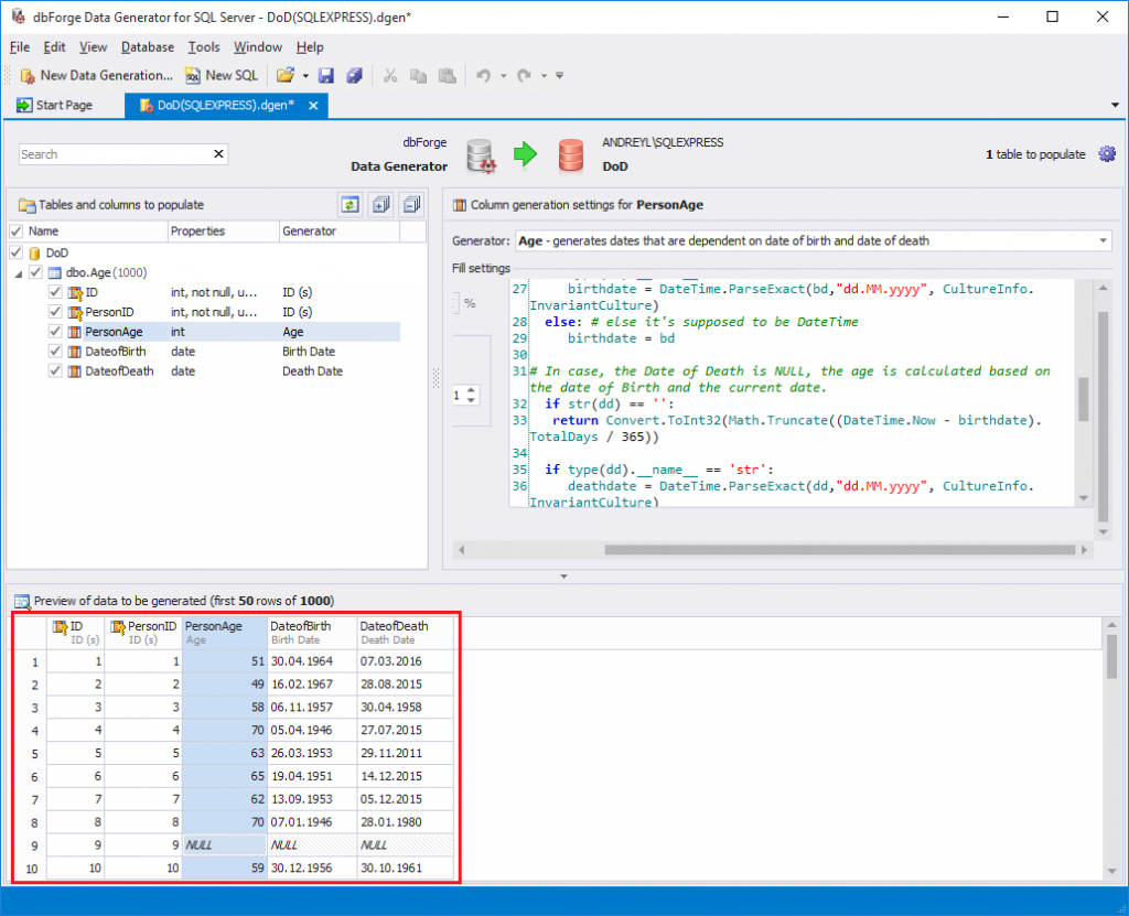 Generating Related Data Elements With Sql Data Generator Devart Blog