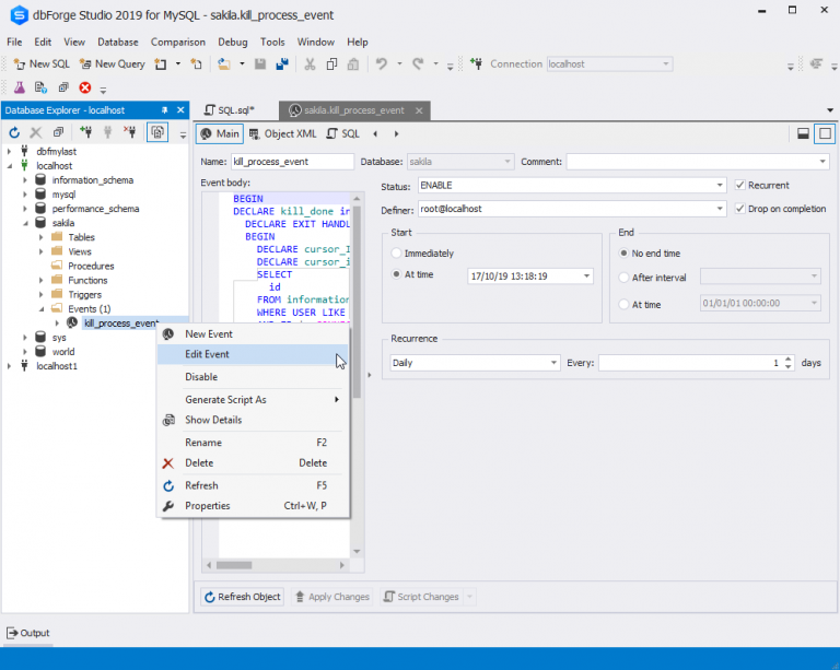 How to kill certain connections to a MySQL database - Devart Blog