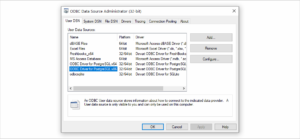 Installing and Configuring an ODBC Driver in Windows 10 (32 / 64-bit ...