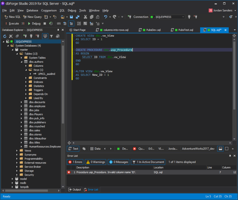 Find Invalid Objects in Your Databases - Devart Blog