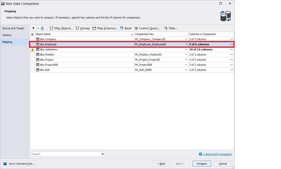 Compare And Find Data Differences Between Two Tables In Sql Server With Ssis And Dbforge Tools