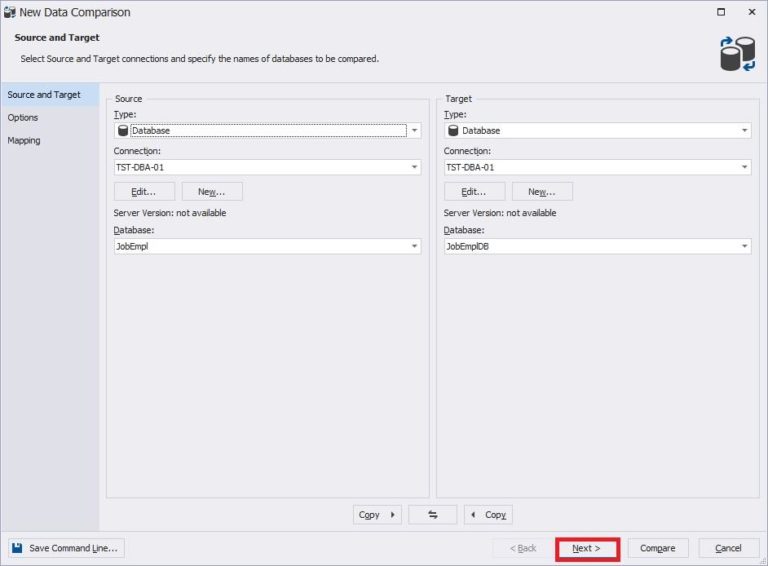 Compare And Find Data Differences Between Two Tables In Sql Server With Ssis And Dbforge Tools