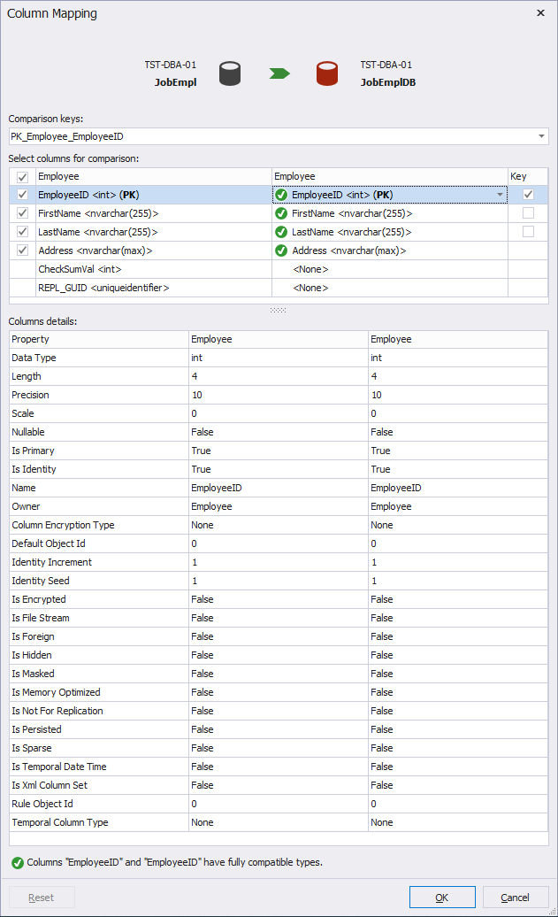 Compare And Find Data Differences Between Two Tables In Sql Server With Ssis And Dbforge Tools