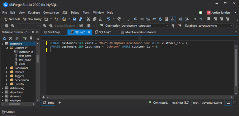 Introduction To Mysql Update Statement Devart Blog