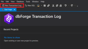 SQL Server Rollback - using dbForge Transaction Log