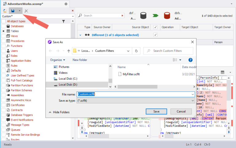 Using Object Filters to Adjust Schema Comparison - Devart Blog
