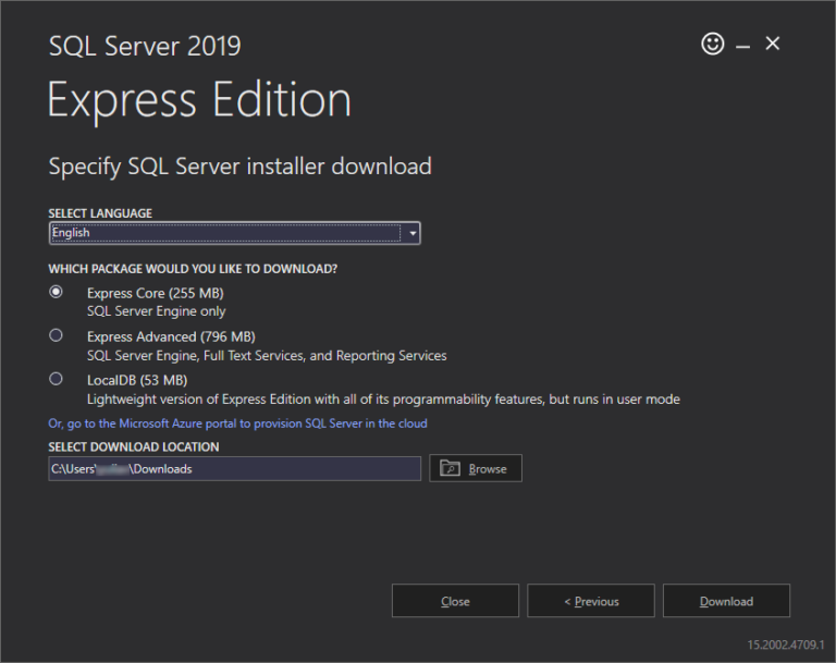 How to download and install SQL Server Express edition?