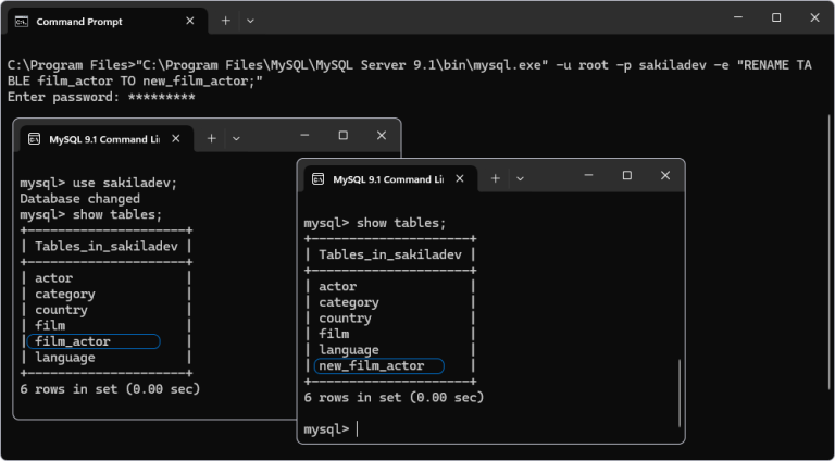 MySQL Rename Table: Different Ways to Change Table Name