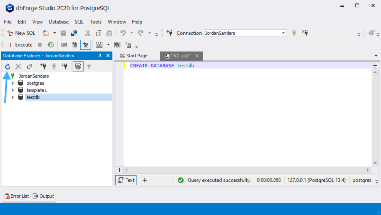 How to create a new database in PostgreSQL?