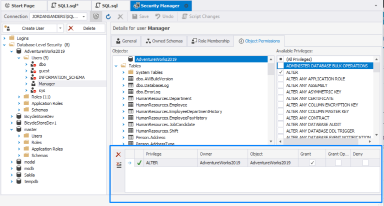 How To Create A New User In Sql Server And Manage Permissions