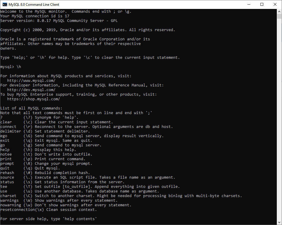 MySQL Command Line Client Getting Started Tutorial 