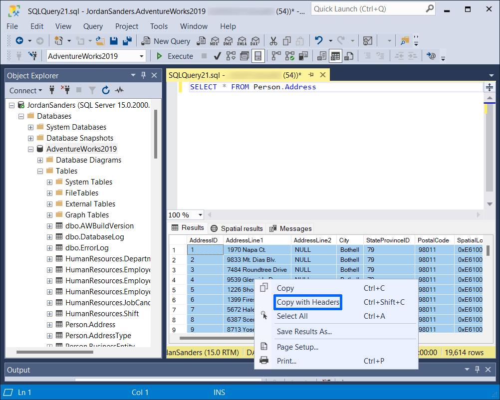 How To Export SQL Server Data From Table To A CSV File