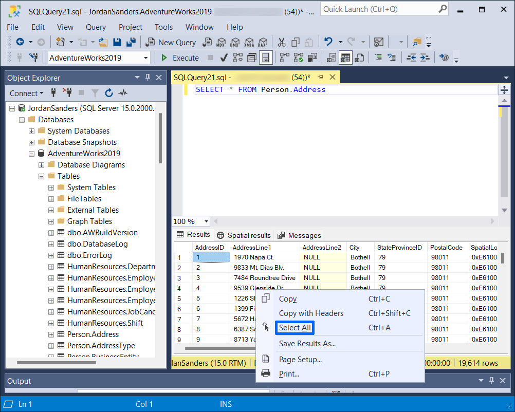 How To Export SQL Server Data From Table To A CSV File