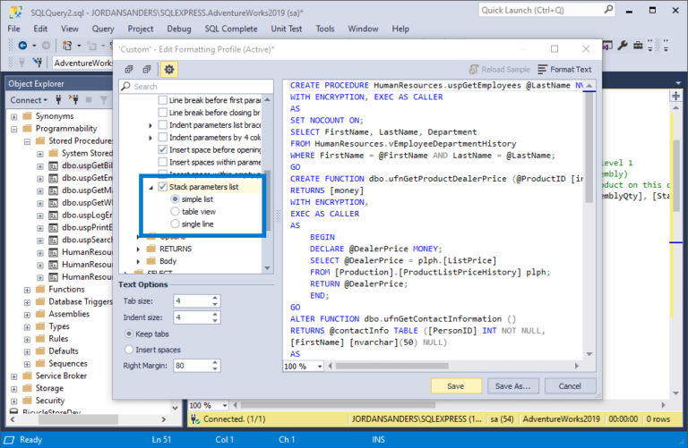 How to Compare Two Formatting Styles in dbForge SQL Complete - Devart Blog