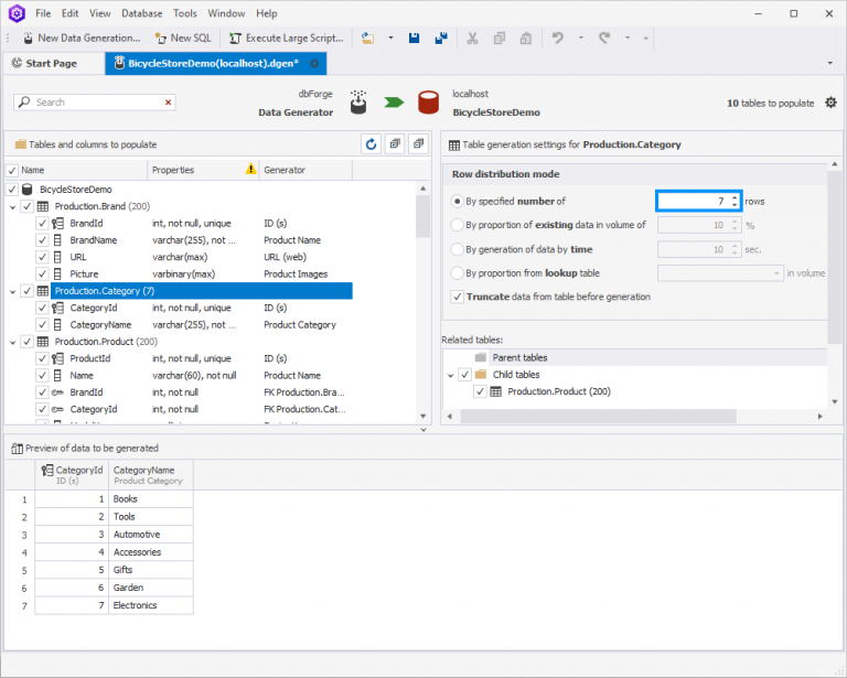 Generate Test Data For Sql Server Using Dbforge Data Generator