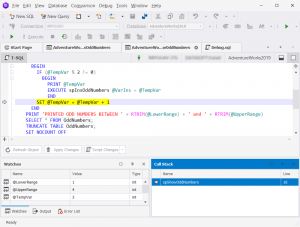 Debug a Stored Procedure in SQL Server - How To with Examples