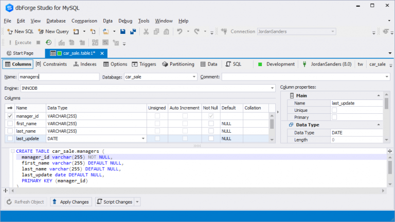 MySQL CREATE TABLE statement - Tutorial with Examples