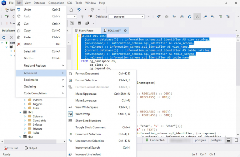 How to Use pgFormatter: Features overview, Alternatives comparison