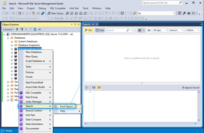 How to Search for Database Objects, Table Data, and Value in SQL Server ...