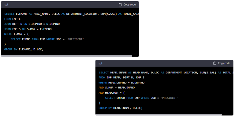 How to use ChatGPT-4 for Oracle Query Writing and Optimizing