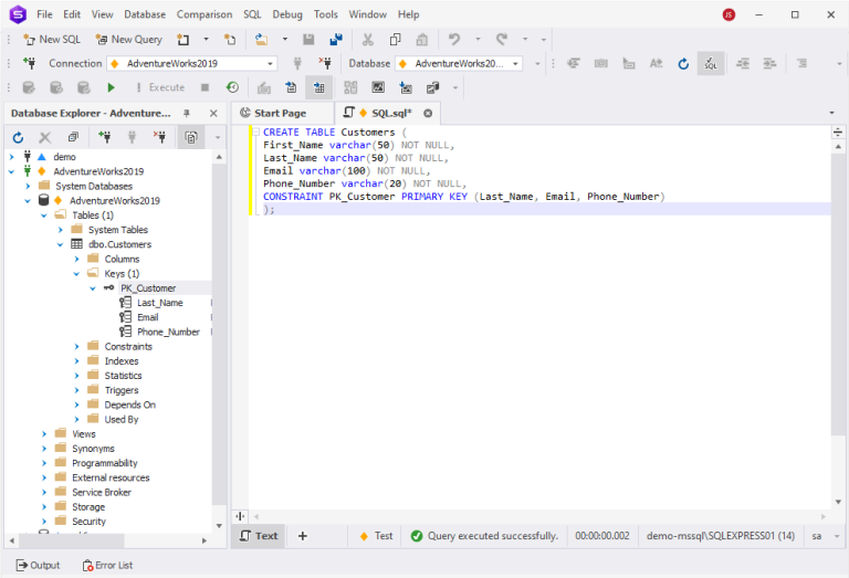 CREATE TABLE in SQL Server – Guide With Examples