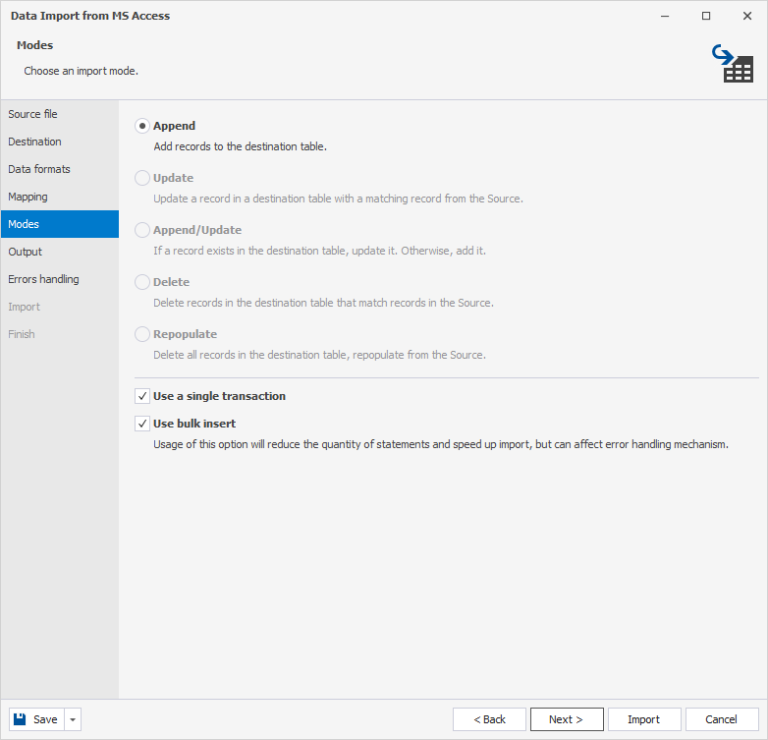 Microsoft Access database migration to SQL Server - using dbForge Studio