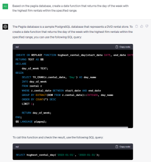 ChatGPT vs Bard: What is the Best for PostgreSQL Developers?