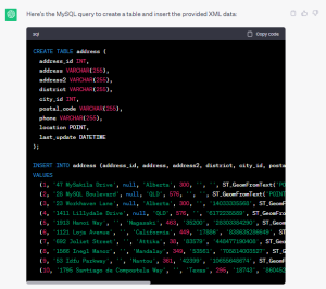 Import Any Data Formats to MySQL using ChatGPT