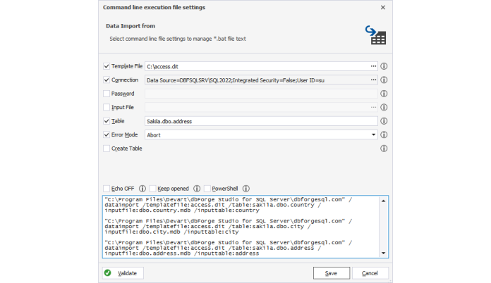 Bulk Data Import from Microsoft Access