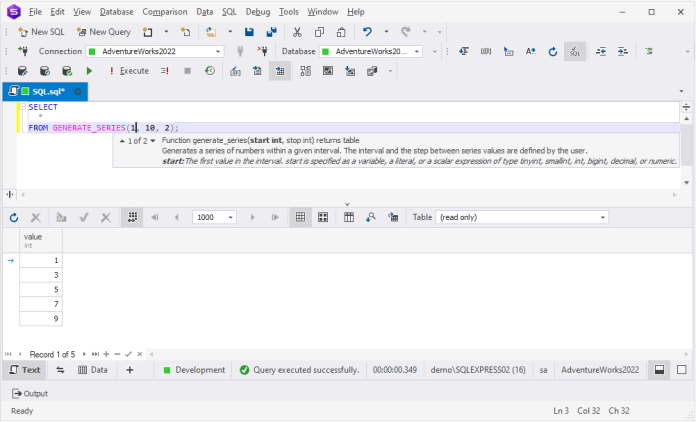 GENERATE_SERIES in SQL Server - Guide with Examples