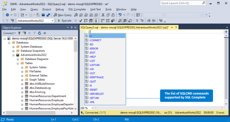 Learning SQLCMD mode in SSMS - Practical Guide