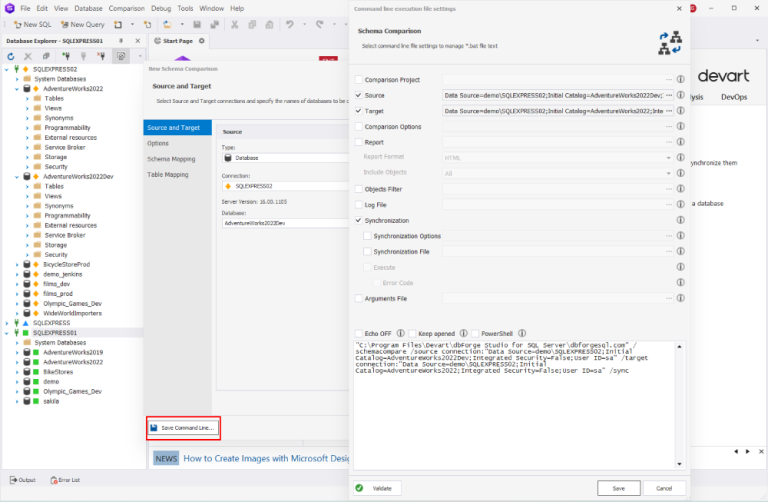 Multiple Database Comparisons Using Powershell Script
