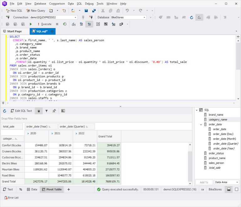 Pivot Table Creation in SQL Server - from Basics to Advanced Techniques