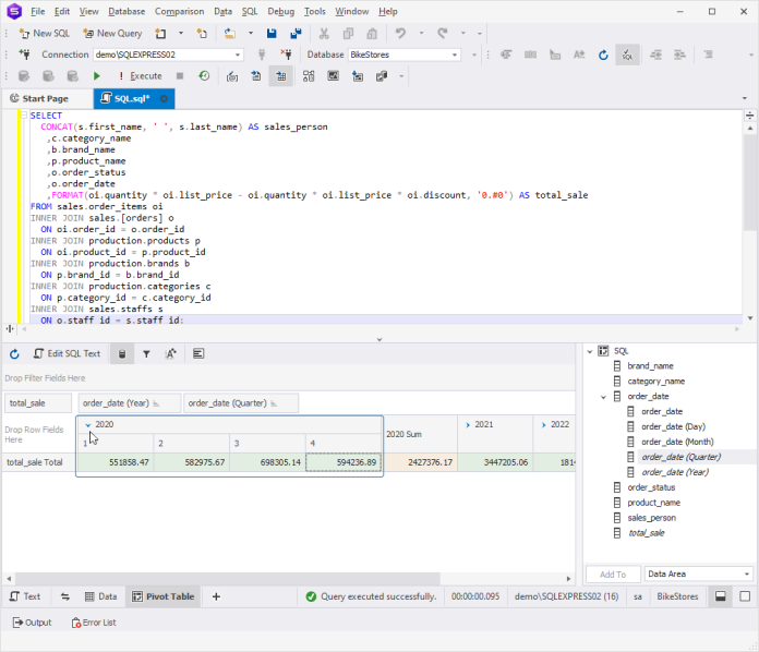 Pivot Table Creation in SQL Server - from Basics to Advanced Techniques