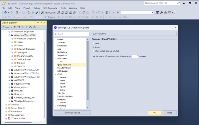 How to Zoom Grid Results in SSMS - Devart Blog