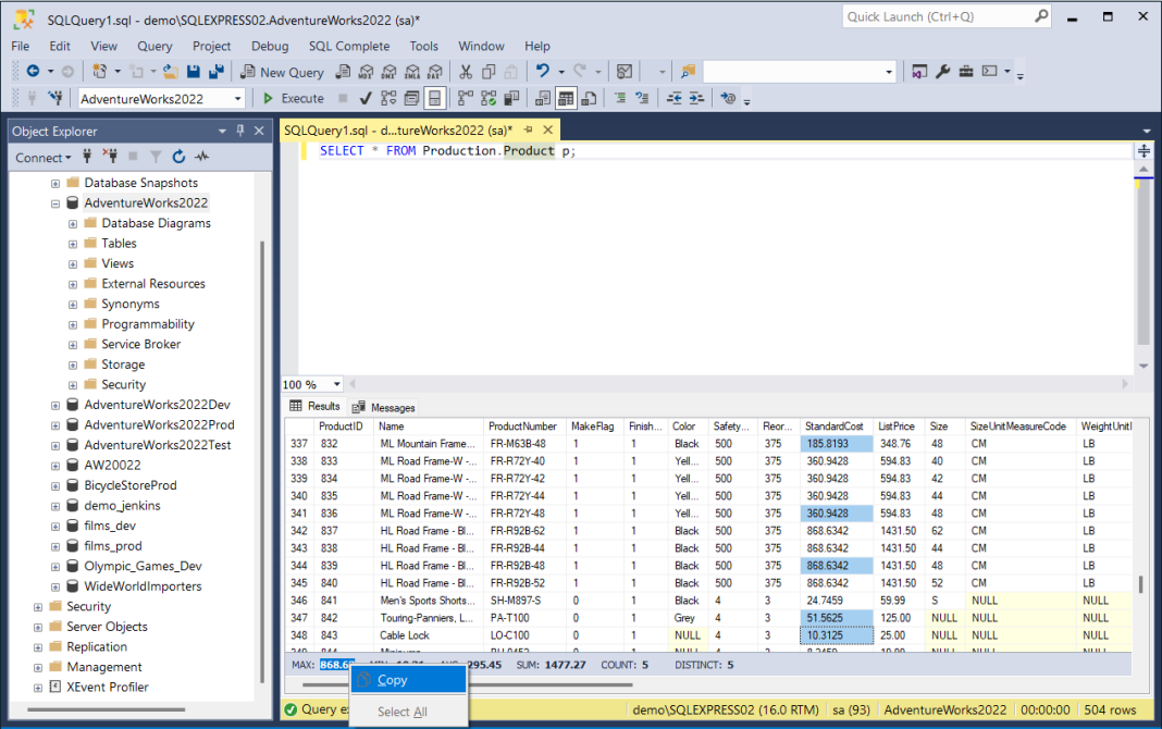 How to Zoom Grid Results in SSMS - Devart Blog