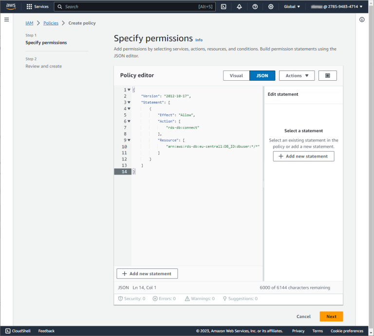 Connecting to AWS RDS with IAM Database Authentication: Comprehensive Tutorial