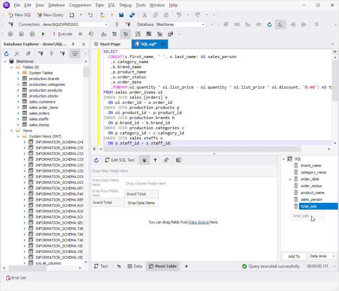 Pivot Table Creation In Sql Server From Basics To Advanced Techniques