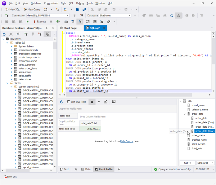 Pivot Table Creation in SQL Server - from Basics to Advanced Techniques