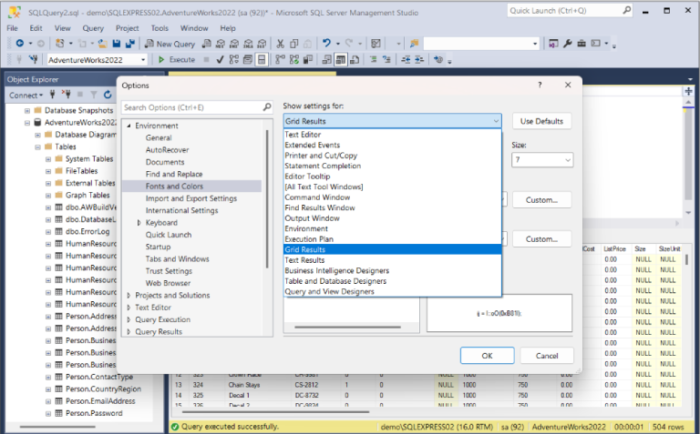 How to Zoom Grid Results in SSMS - Devart Blog