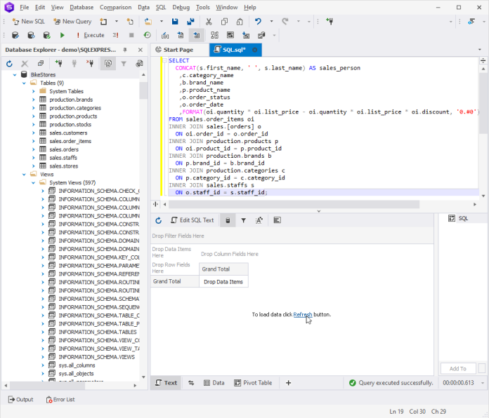 Pivot Table Creation in SQL Server - from Basics to Advanced Techniques