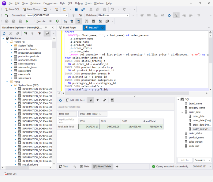 Pivot Table Creation in SQL Server - from Basics to Advanced Techniques