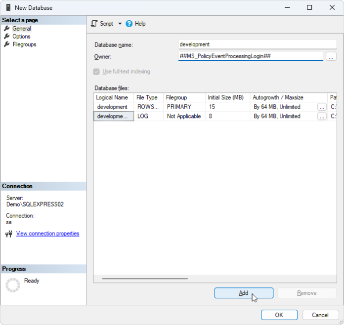 Create a database in SQL Server - 3 best methods