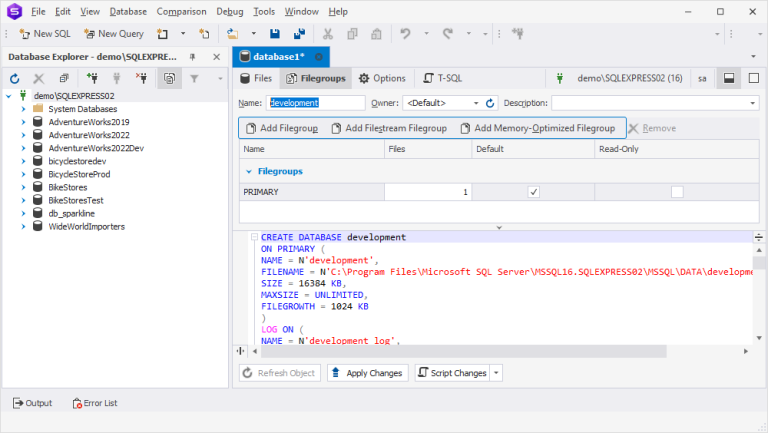 Create a database in SQL Server - 3 best methods