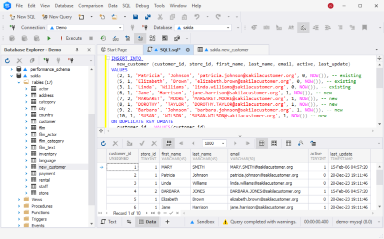 MySQL UPSERT Statement Examples: How to Efficiently Insert and Update Data