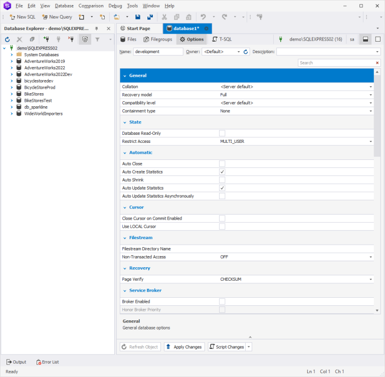 Create a database in SQL Server - 3 best methods