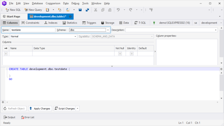 Create a database in SQL Server - 3 best methods